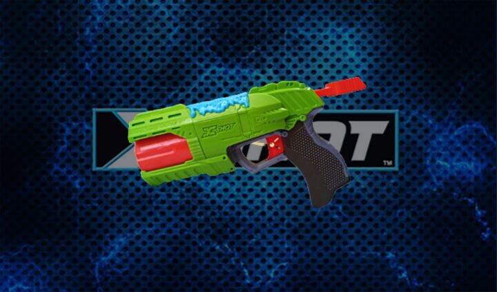 nerf gun zuru xshot green revolver pistol Blaster guns good quality ...