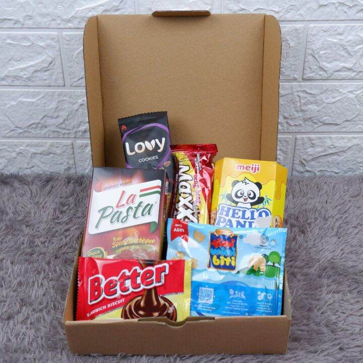 Gift box / Snack box / Hampers box free kartu ucapan | Lazada Indonesia