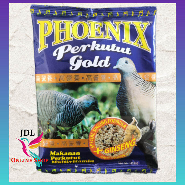 PHOENIX GOLD PAKAN MAKANAN BURUNG PERKUTUT PLUS GINSENG | Lazada Indonesia