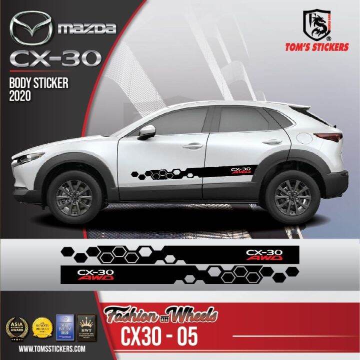 MAZDA CX-30 CAR BODY STICKER SET CX30 - 05 | Lazada