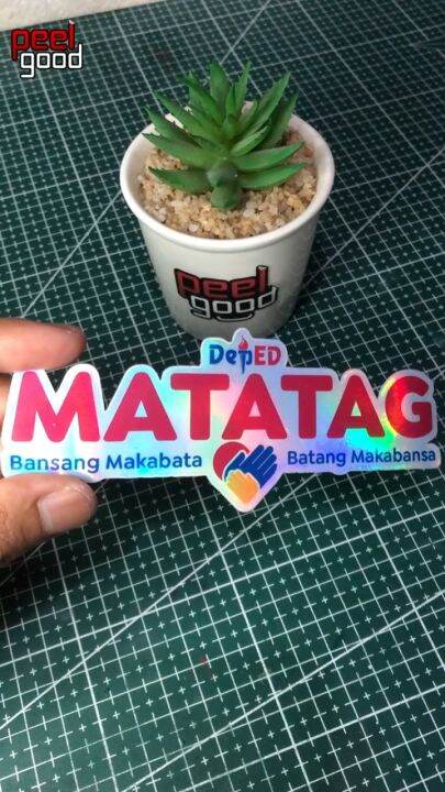 DEPED MATATAG Stickers Holosilver Edition - Printed Vinyl | Lazada PH