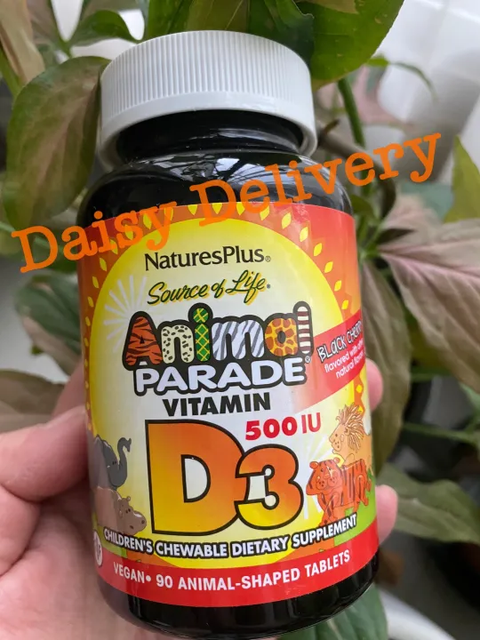 NaturesPlus - Source of Life - Animal Parade Vitamin D3 🇺🇸พร้อมส่ง🇺🇸 วิตามิน D3 รูปสัตว์ แบบ ...