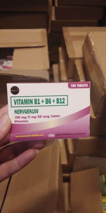NERVGEN VITAMIN B1+ B6+B12 100 tablet per box | Lazada PH