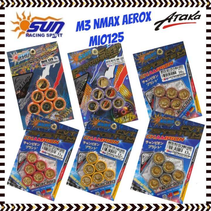 SUN RACING FLYBALL FOR MIO I125/SOUL I125/NAMAX/AEROX 8G/9G/10G/11G/12G ...