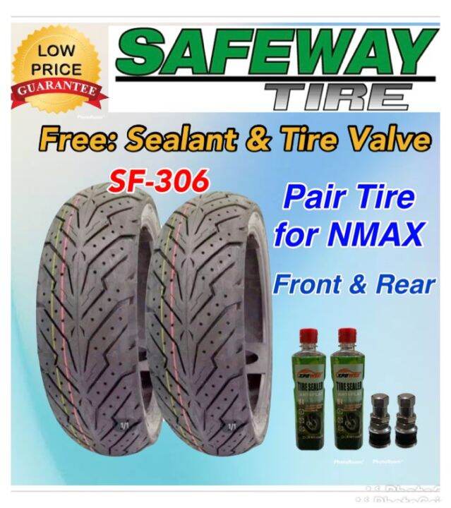 SAFEWAY TIRE Size13” PAIR (NMAX), FREE Pito & Sealant, 8Ply Rating ...