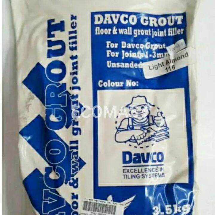 SIKA DAVCOGROUT (3.5KG) Floor and wall tile joint filler/ Cement Wall ...