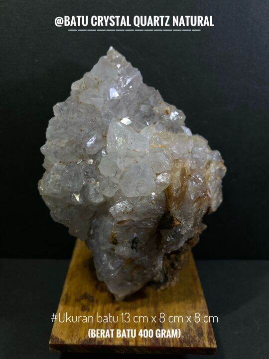 Batu Crystal Quartz Natural atau Batu Kecubung Kristal atau Clear ...