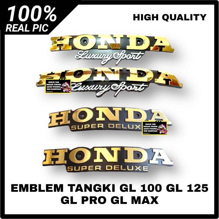 EMBELM TANGKI EMBLEM TENGKI HONDA GL100 GL 125 EMBLEM TANGKI HONDA GL ...