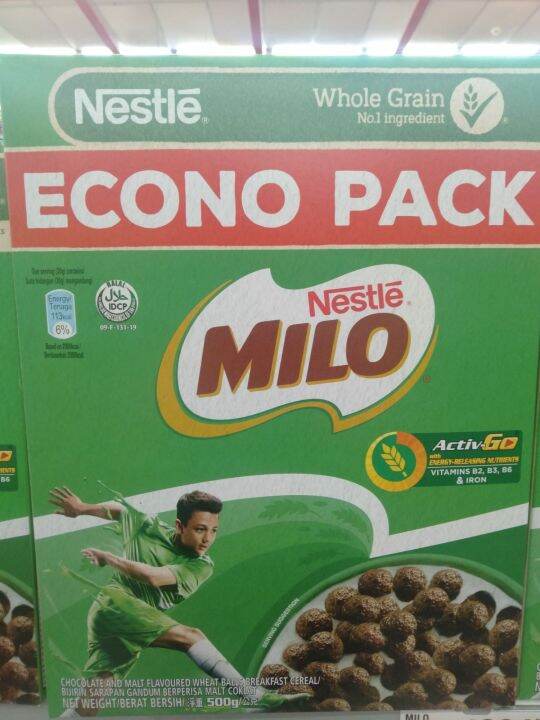 Nestle Milo Whole Grain Econo Pack (500g.) breakfast cereal | Lazada PH