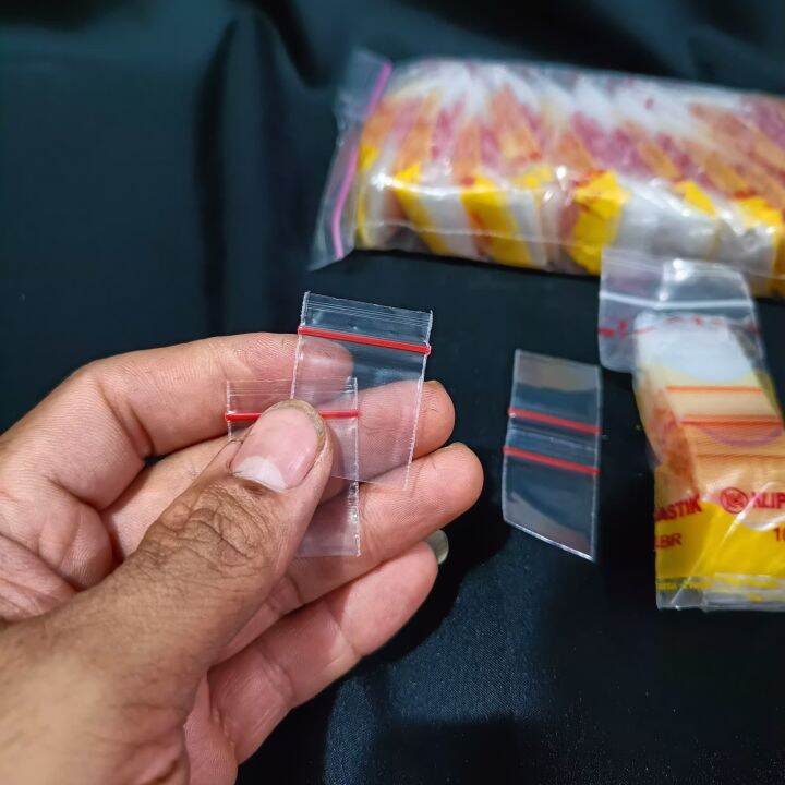 Plastik Klip kecil size 2.5x3 cm/2x3 cm (isi 100 lembar) kantong klip ...