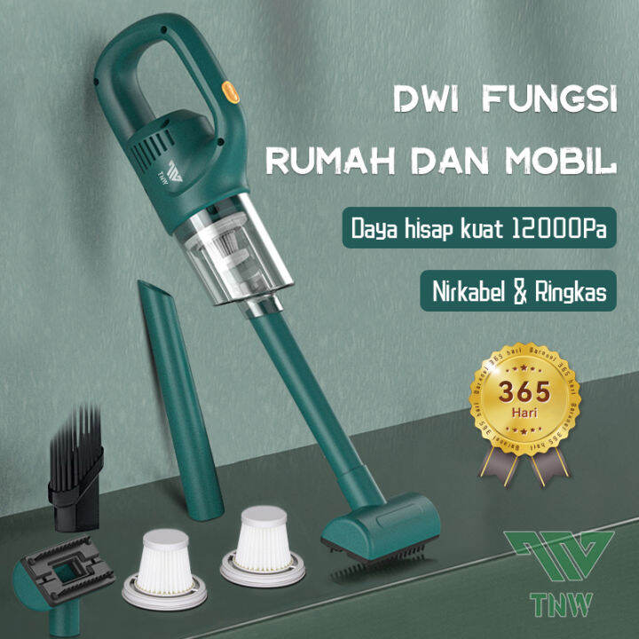 TNW Vacum Cleaner Mobil Penyedot Debu Mini Portable Wireless Vacum Cordless Penghisap Debu Dapat ...