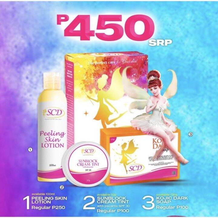 Original SCD Peeling Skin Lotion Set | Legit Distributor | Lazada PH