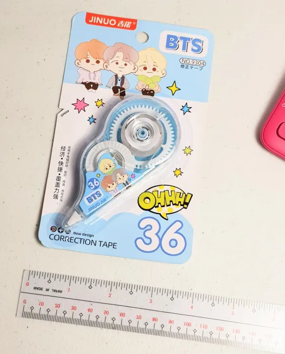 [JL] BTS BT21 Cute Correction Tape School Supplies and Office ...
