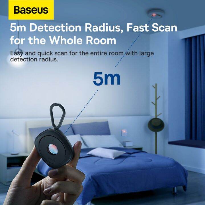 Baseus Mini Anti Spy Hidden Camera Detector Infrared Portable Smart Home Security Tool Pinhole