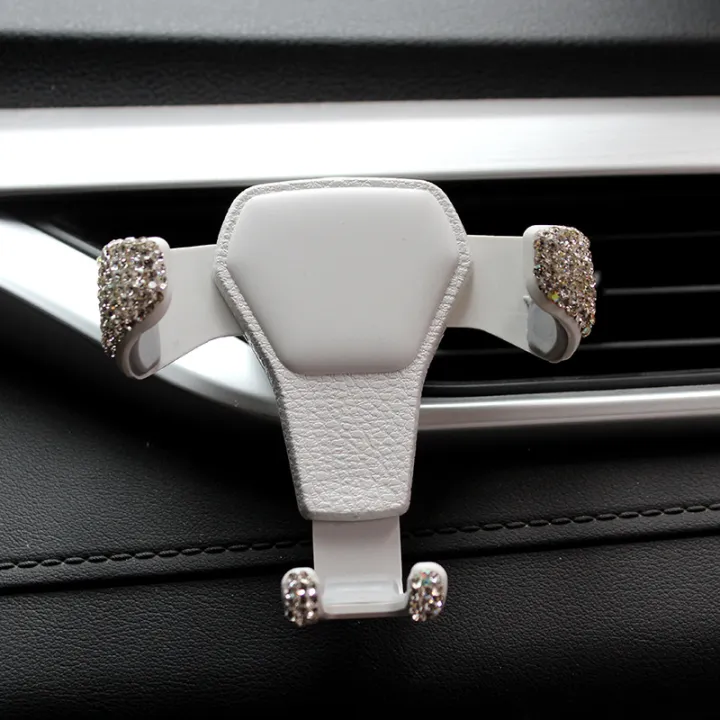 Car Bracket Diamond-Embedded Mobile Phone Bracket Gravity Creative Snap ...
