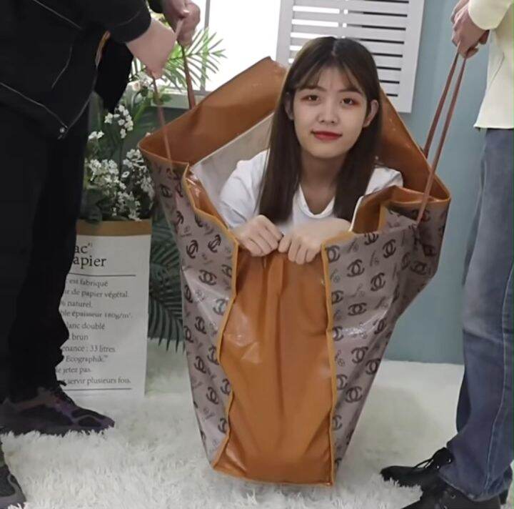 Makapal ! Sako Bag Double Zipper Full Stitches from handle to below ...