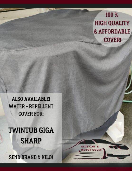 sharp washing machine cover twin tub giga any kilo pls read po | Lazada PH