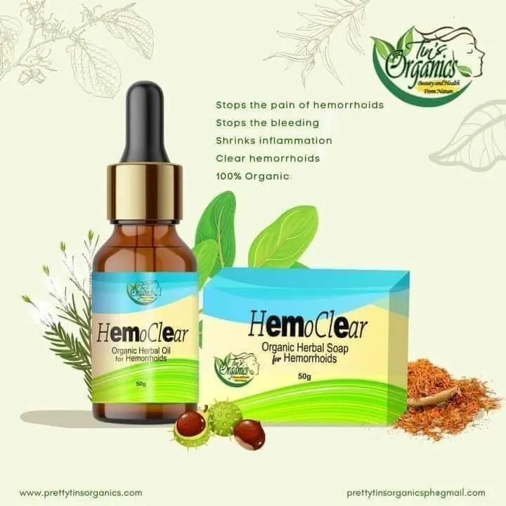 Pretty Tin's Organic Hemo Clear (almuranas cure) | Lazada PH