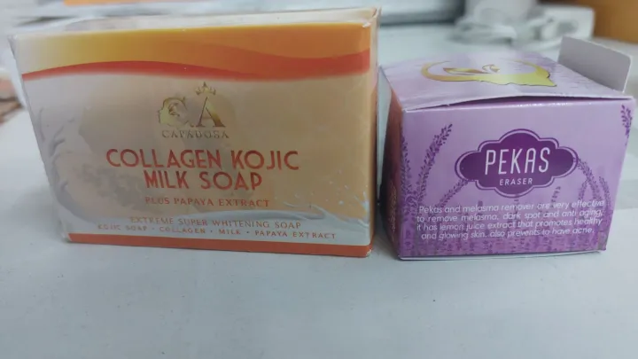 capadosa milk soap and pekas Eraser set | Lazada PH
