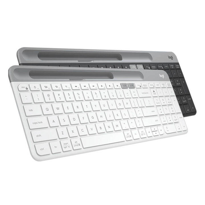 Logitech K580 Slim Multi Device Bluetooth Wireless Keyboard,24 Month Battery,2.4 GHz USB ...