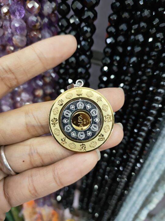 8 Auspicious Symbol W HRIH seed Syllable Pendant stainless | Lazada PH