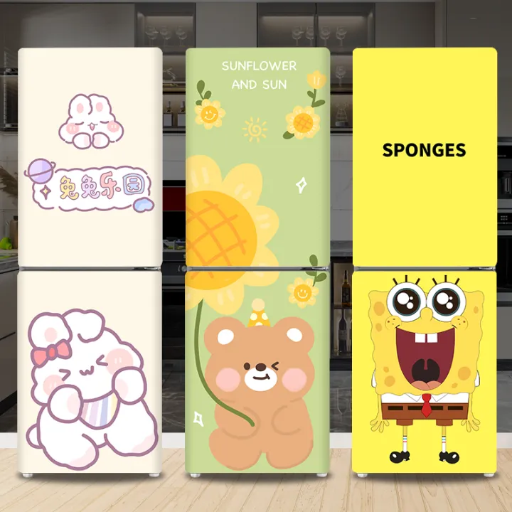 Personalized Creative Refrigerator Film Renovation Sticker Painting ...