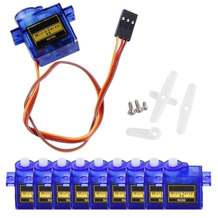9G Micro Mini Servos Horns SG90 Servo for RC 250 450 Helicoper Airplane ...