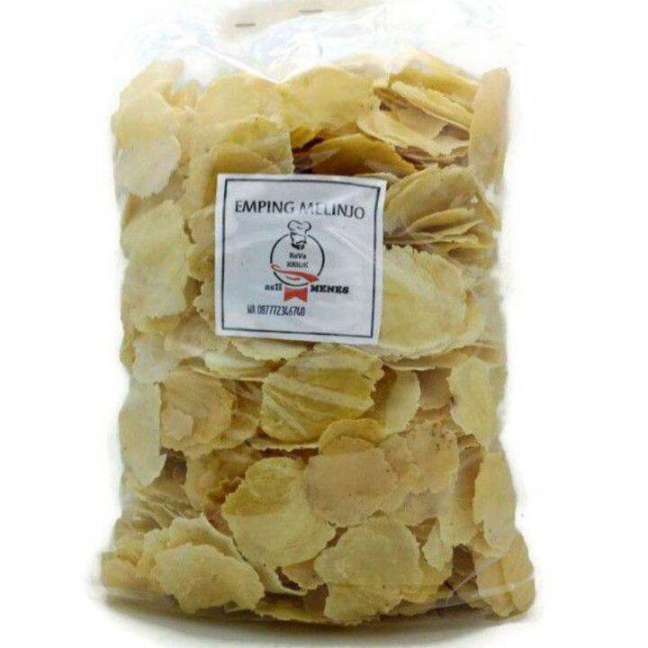 1/2 kg EMPING MELINJO MENTAH Khas Menes Pandeglang Cemilan Keripik ...