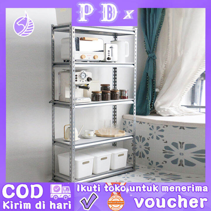 Pocket Dragon Rak besi siku Rak gudang besi Serbaguna besi penyimpanan ...