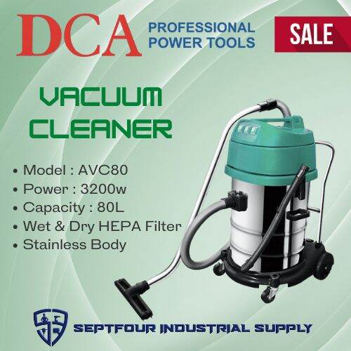DCA 80Liters 3200w Wet & Dry Vacuum Cleaner AVC80 | Lazada PH