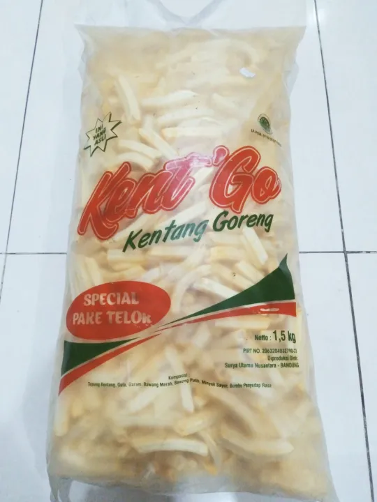 Stik kentang goreng rasa jagung kemasan bal balan Berat [1.5 kg] Chiki ...