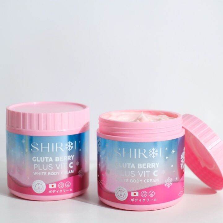 ชิโรอิ SHIROI GLUTA BERRY PLUS VIT C ชิโรอิ บอดี้ครีมกลูต้า ผิวขาว สารสกัดจากประเทศญี่ปุ่น ...