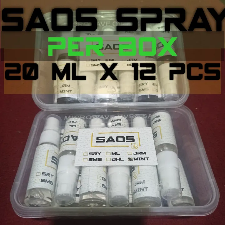 SAOS SPRAY PER BOX (12 PCS) | Lazada Indonesia