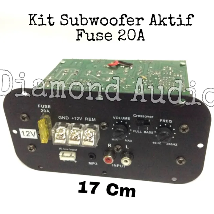 Power Kit Active Fuse 20A Subwoofer Jumbo Ampli Mini Mesin Kit Mobil ...
