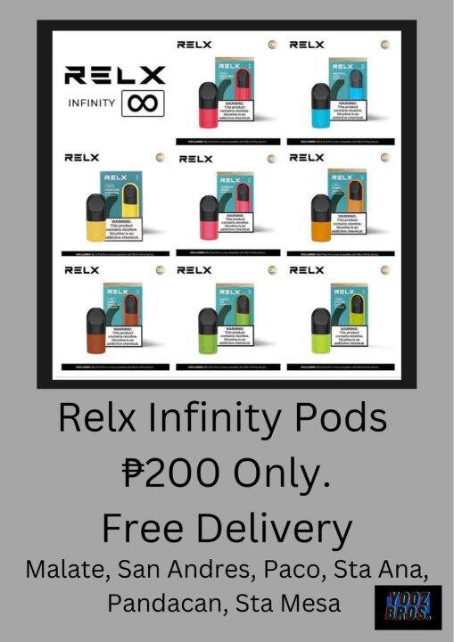 RELX FLAVOR PODS INFINITY/PHANTOM/ARTISAN | Lazada PH