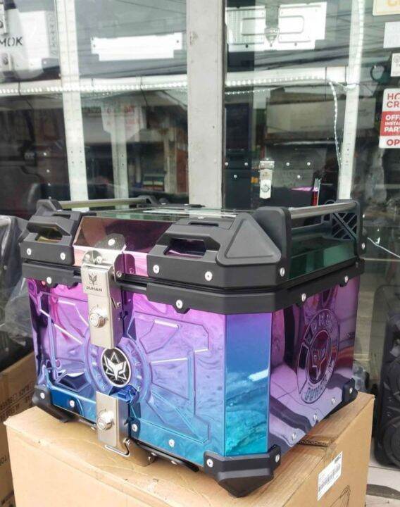 DUHAN 7 COLORS V9 ALLOY TOP BOX 45.L ( 2 ITEMS FREEBIES ) | Lazada PH