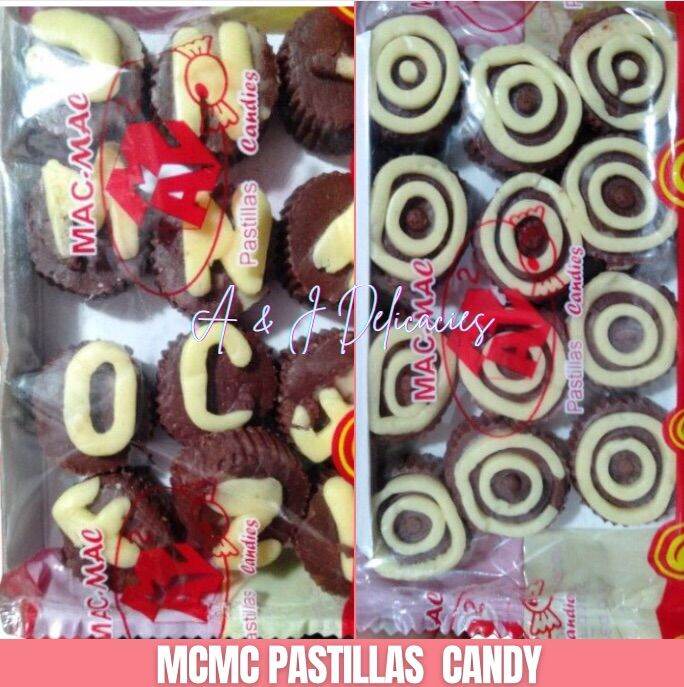 Mac Candy Pastillas ( Letter Or emoji) Bulacan Delicacies 12pcs per ...
