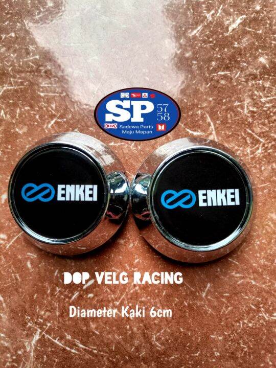 Dop velg Racing ENKEI Universal Crome Diameter kaki 6cm diameter topi 6 ...