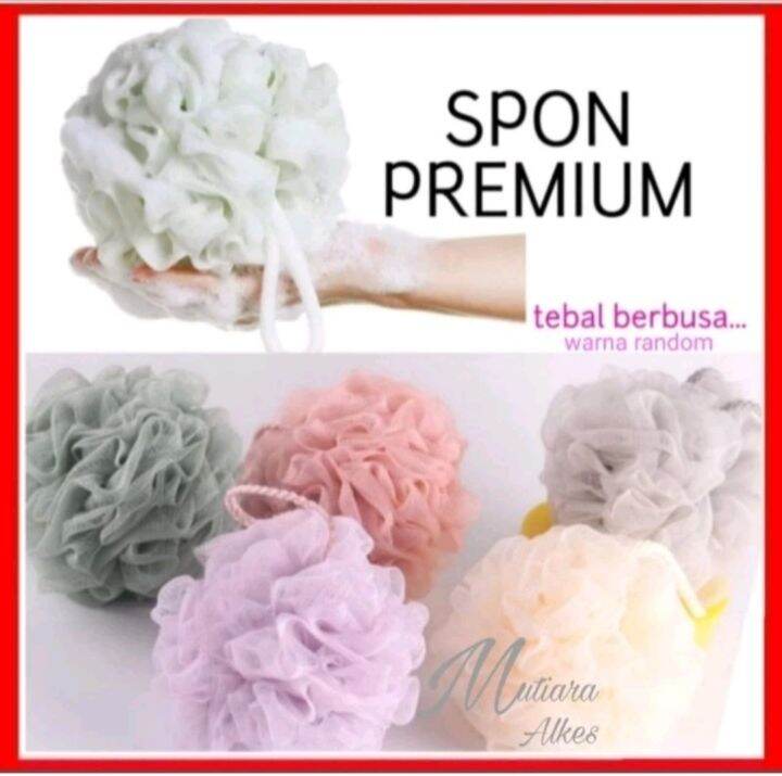 Shower Puff Spon Mandi Bath Sponge 40gr | Lazada Indonesia
