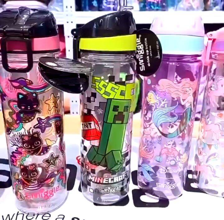 【Manila Ship】Smiggle MINECRAFT Drink bottle for kids 650ML Drinking ...