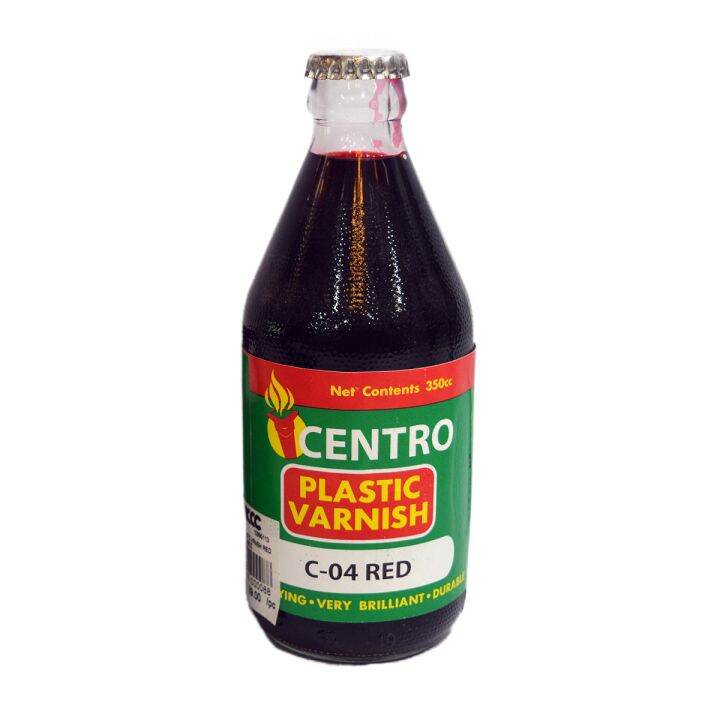 Centro Plastic Varnish C-04 Red 350cc | Lazada PH