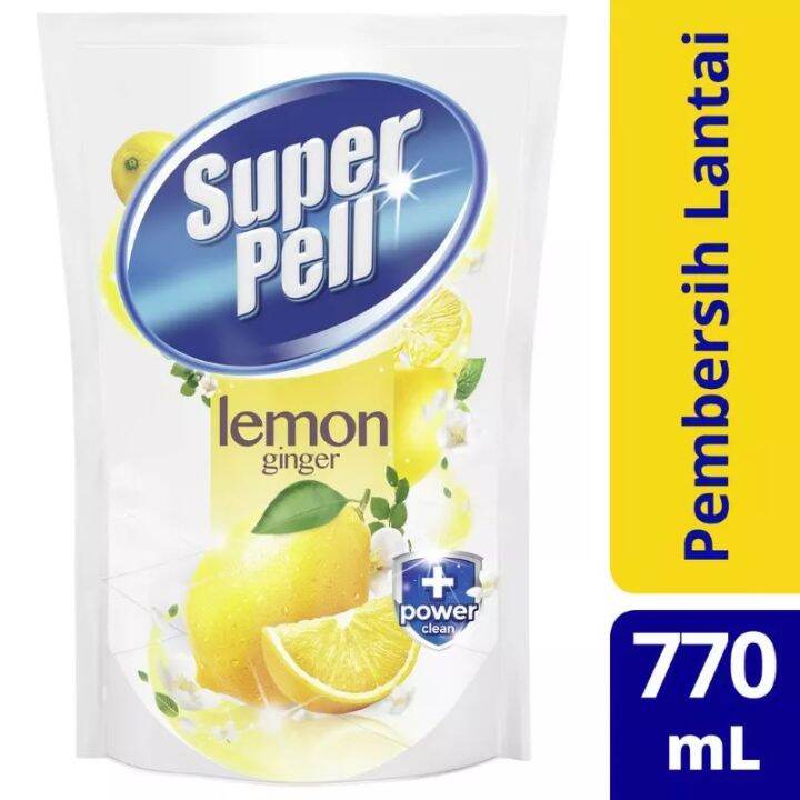 Super Pell Pembersih Lantai Lemon Ginger 770ml | Lazada Indonesia