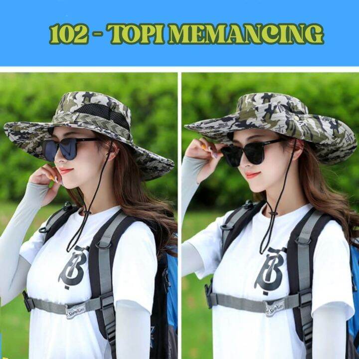 102 Topi Protect UV/Memancing/Outdoor Hat | Lazada