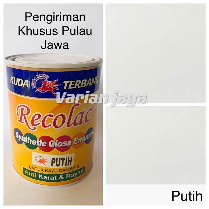 Recolac Kuda Terbang Cat Besi Anti Karat Cat Kayu Anti Rayap Putih ...