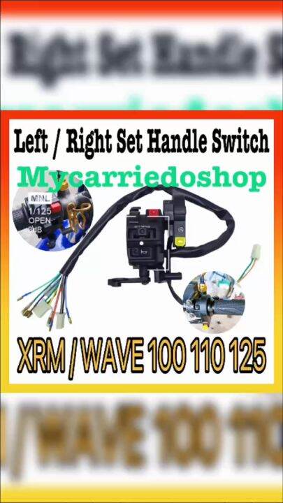 XRM Handle switch For XRM 110/125 Wave 100/110 /125 Motorcycle Handle ...