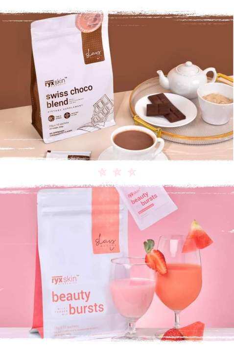 RYX SWISS CHOCO BLEND MEAL REPLACEMENT and BEAUTY BURST | Lazada PH