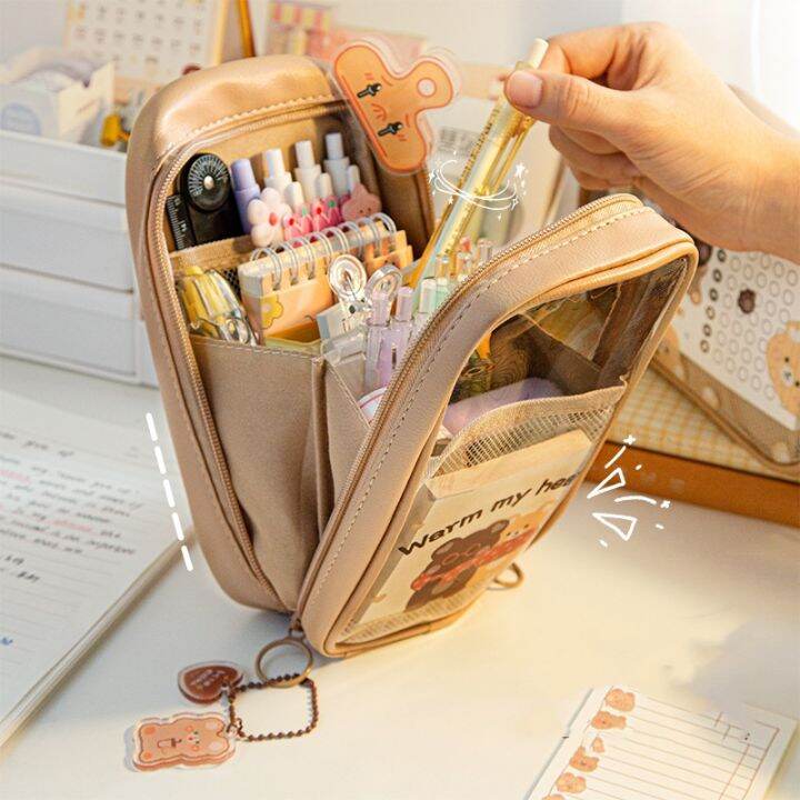 Yidea Hongkong】กล่องดินสอหลายชั้นแบบเรียบง่ายเคสดินสอสร้างสรรค์ความจุ ...