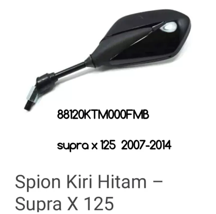 spion supra x 125 kanan kiri harga satuan hitam ori honta asli ahm ...