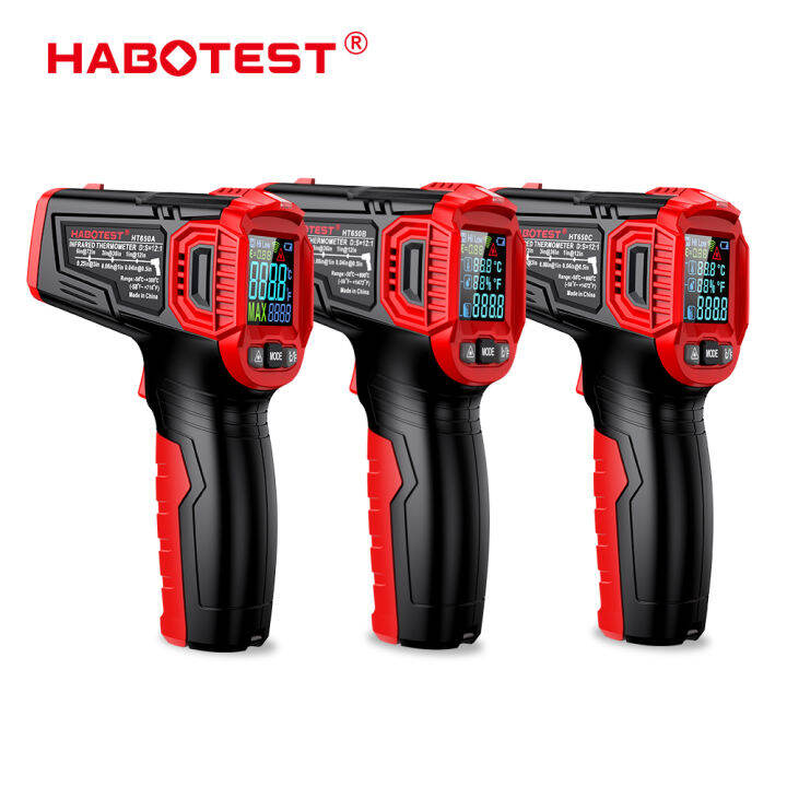 HABOTEST HT650 Infrared Therm*meter Non-Contact Laser Temperature Meter ...