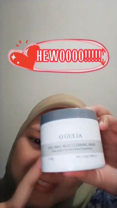 Shine star-o'gulia volcanic mud facial whitening clay mask 120g ...